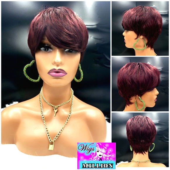 WigsAmillion | Hair | Moneice Synthetic Pixie Cut Heat Resistant Wig ...